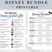 Disney Bundle: Packing List and Bucket List | Printable - Etsy