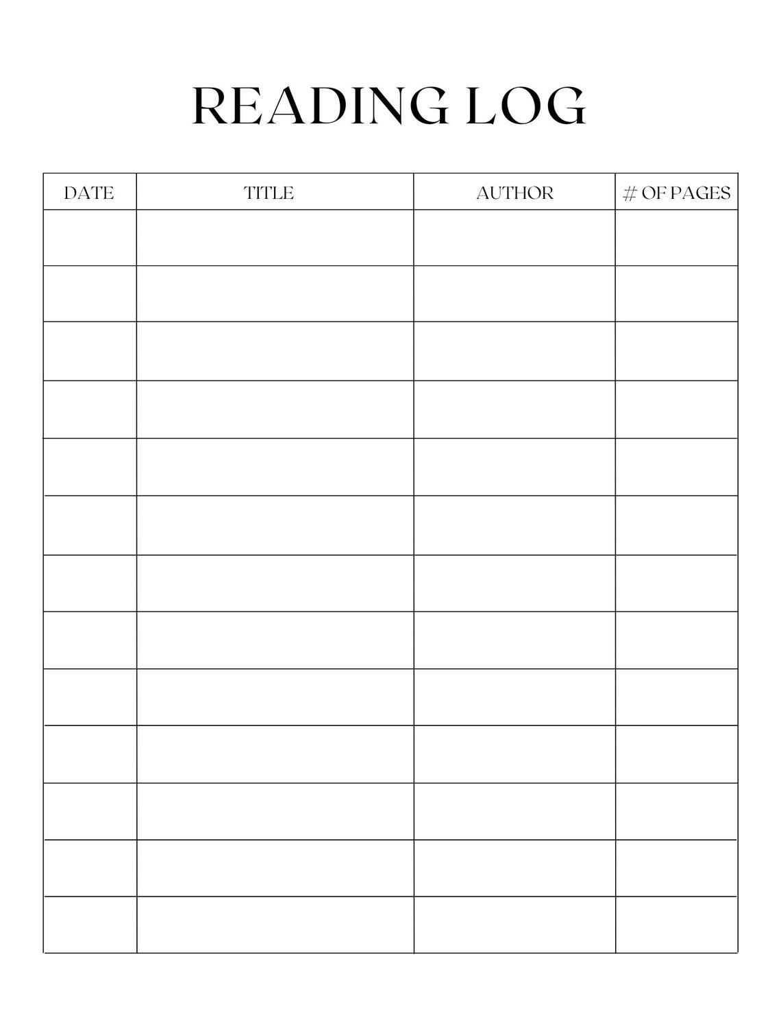 Kids Reading Log and Book Report | Printable - Etsy