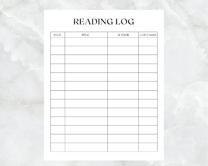 Kids Reading Log and Book Report | Printable - Etsy
