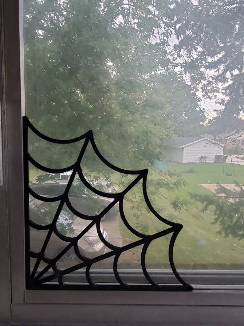 Spider Web Window Decoration - Etsy