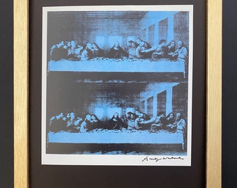 Andy Warhol details of the Last Supper FRAMED Pop - Etsy