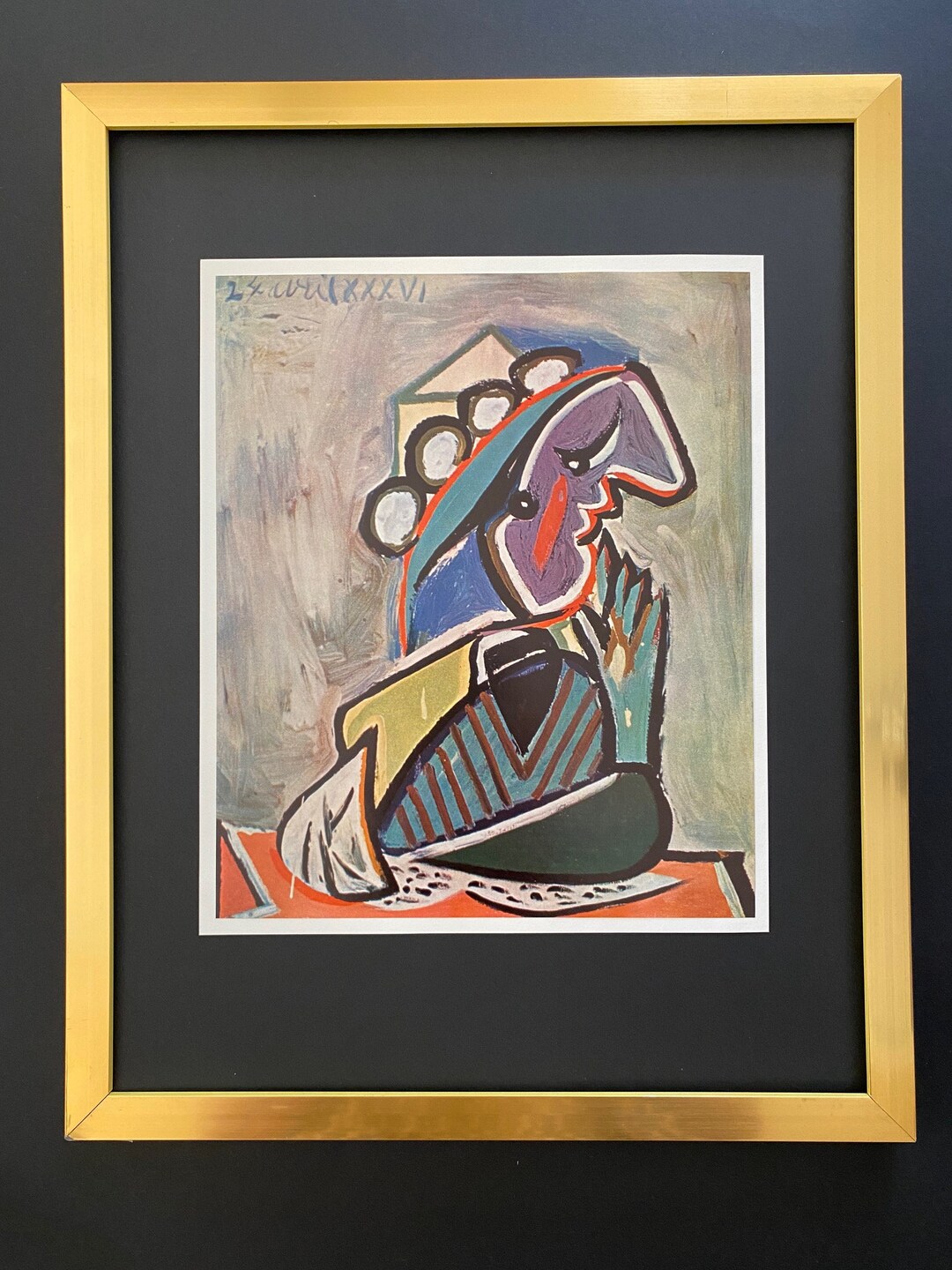 PABLO PICASSO Beautiful and Scarce 1961 Print Mounted and Framed With ...