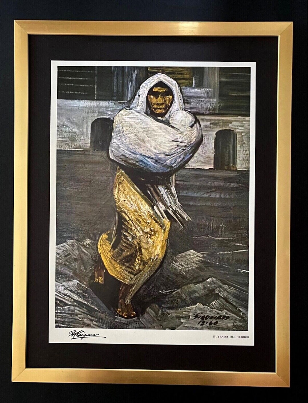 David Alfaro Siqueiros | Signed Colorful Print From Galeria Misrachi ...