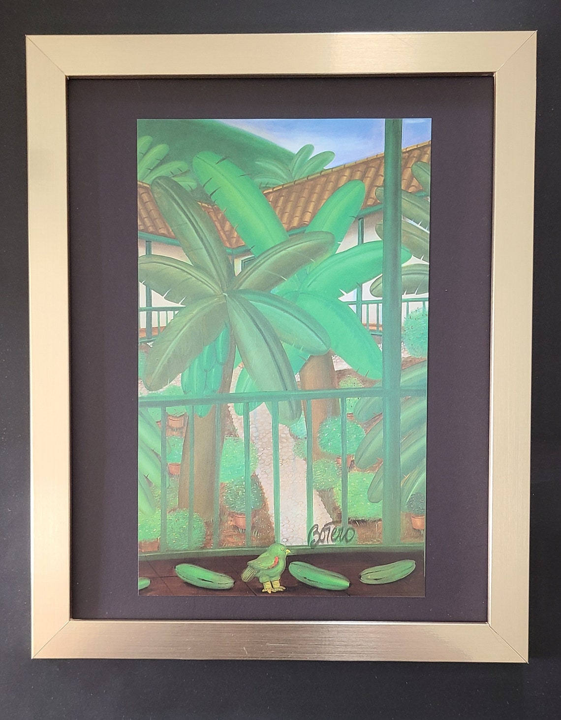 Fernando Botero Awesome Signed Vintage Print From Colombia New Golden ...