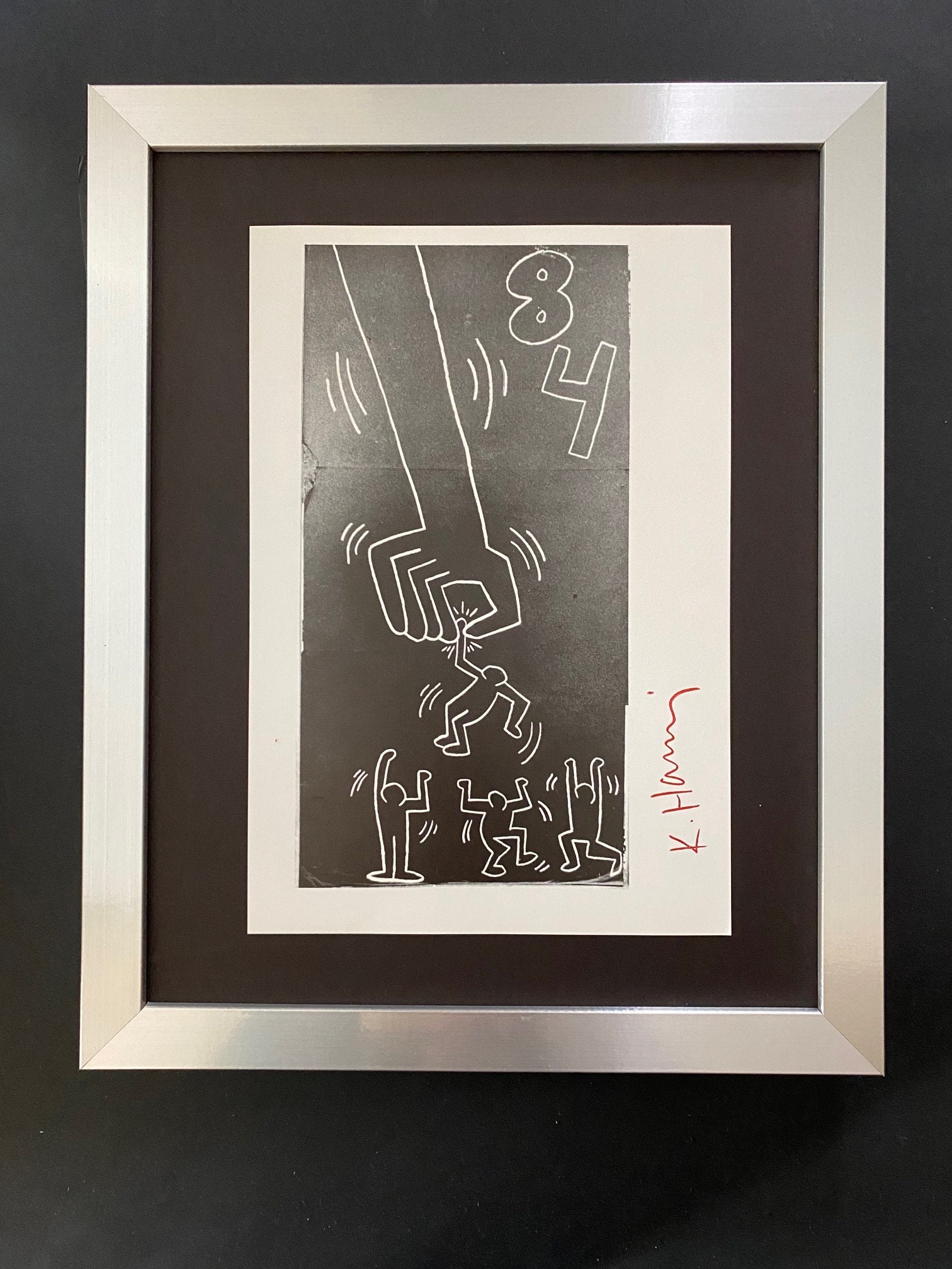 Keith Haring + Beautiful Signed Print + Brand New Frame + Buy It Now ...