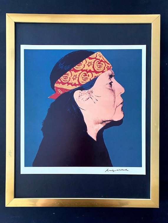 Andy Warhol Vintage 1984 R.C. Gorman Print Signed mounted - Etsy