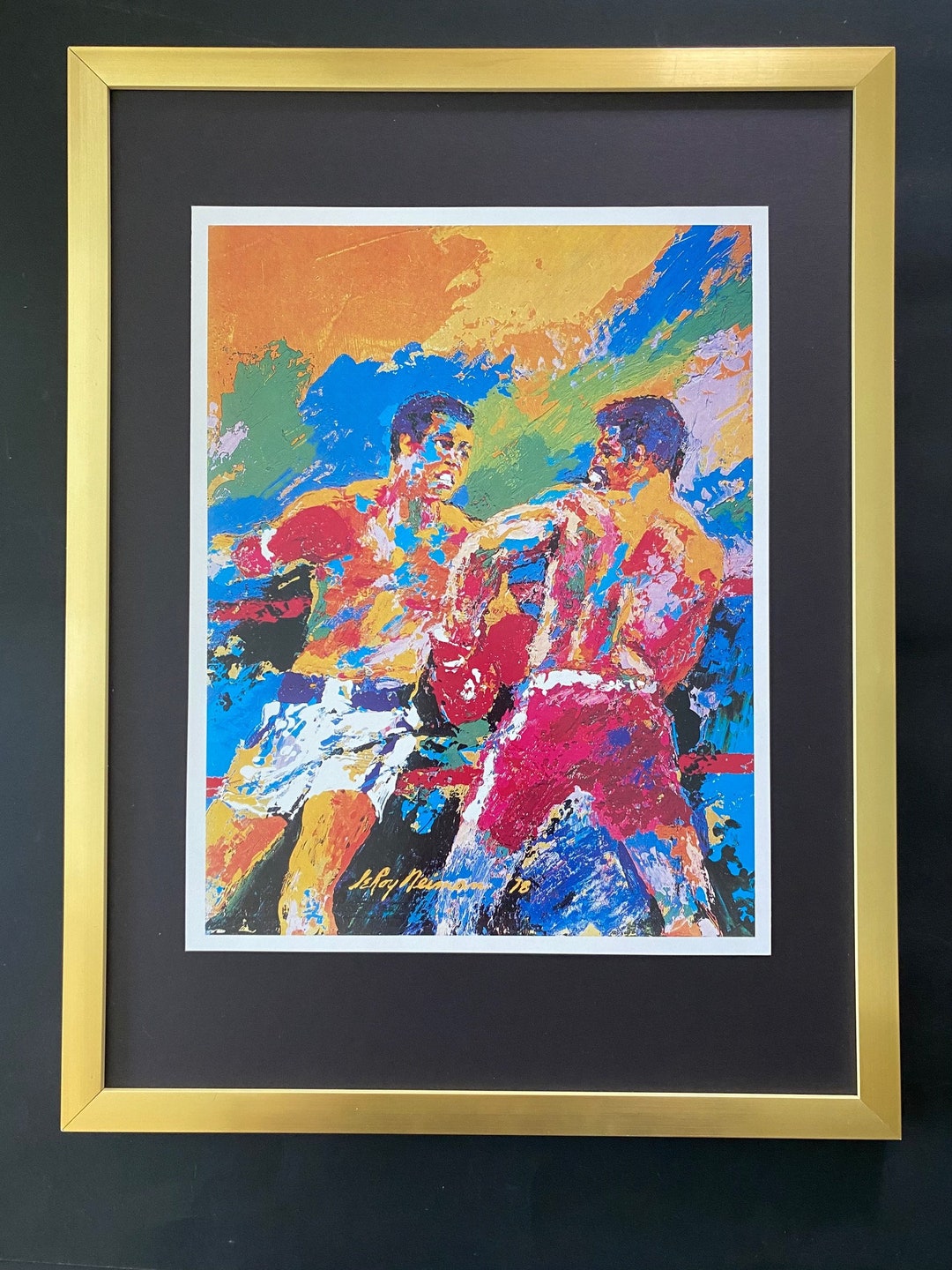 Leroy Neiman + Print " Ali Vs. Spinks" Framed + Signed + Buy It Now ...