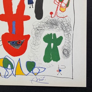 Joan Miro + 1958 Beautiful Signed Print + Buy Now!! - Etsy
