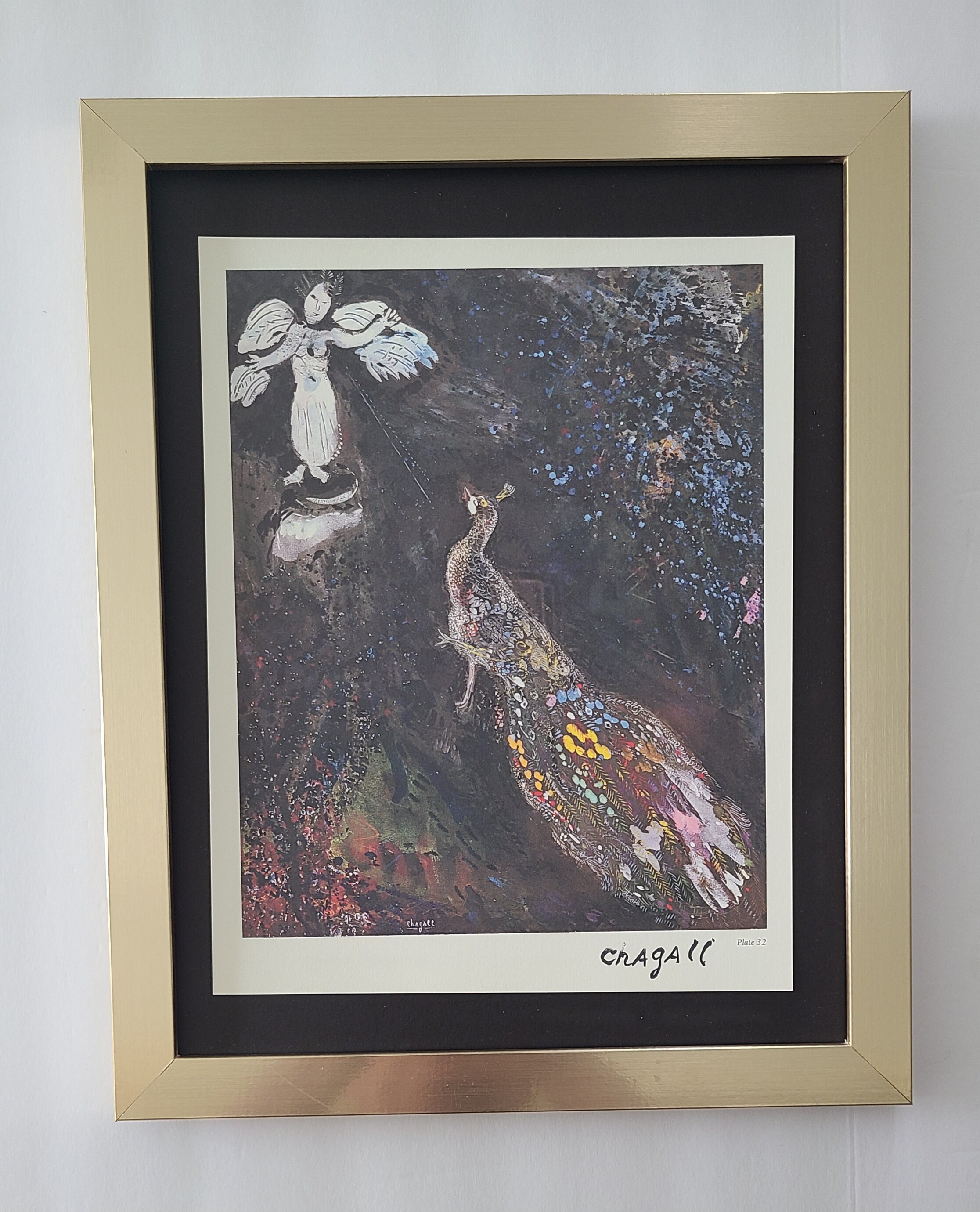 MARC CHAGALL Original 1975 Signed Print + Framed + Beautiful + Buy It ...