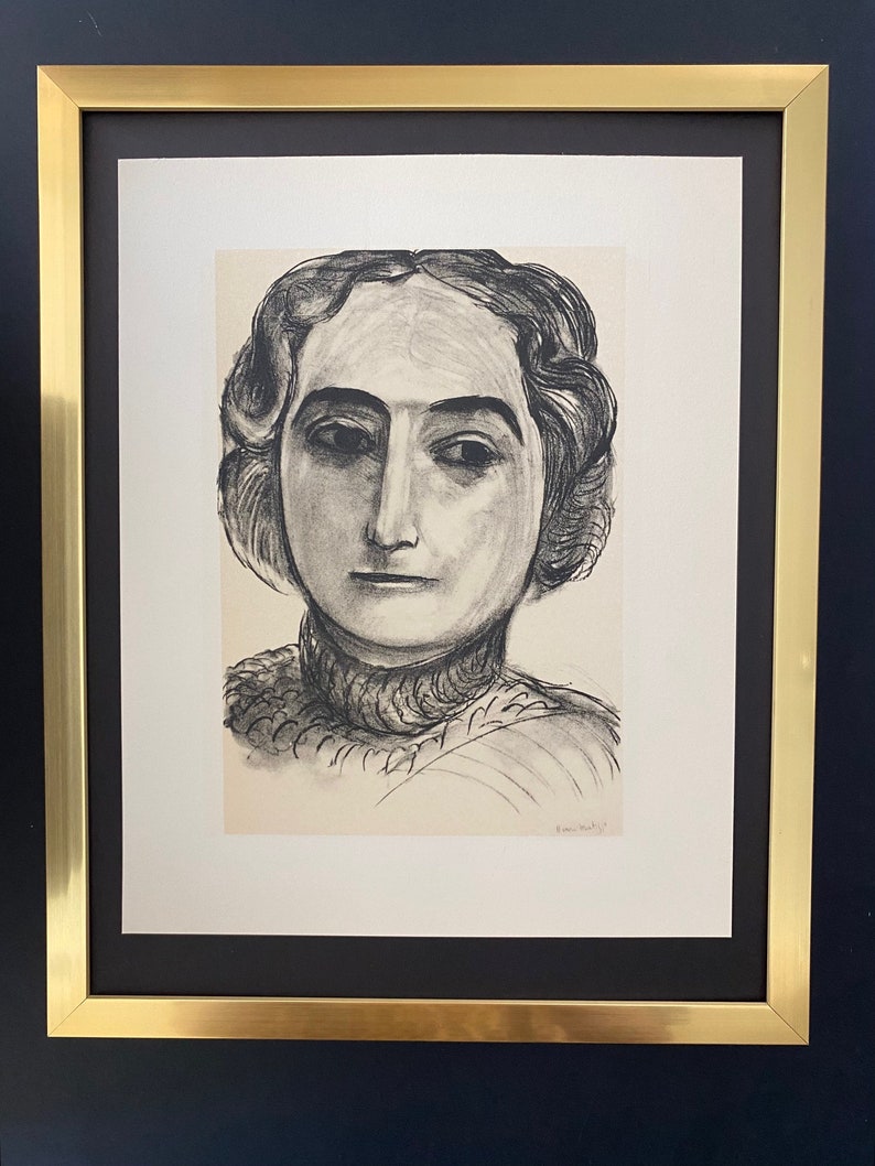 Henri Matisse + Signed Print From 1954 Printed in France by Mourlot ...