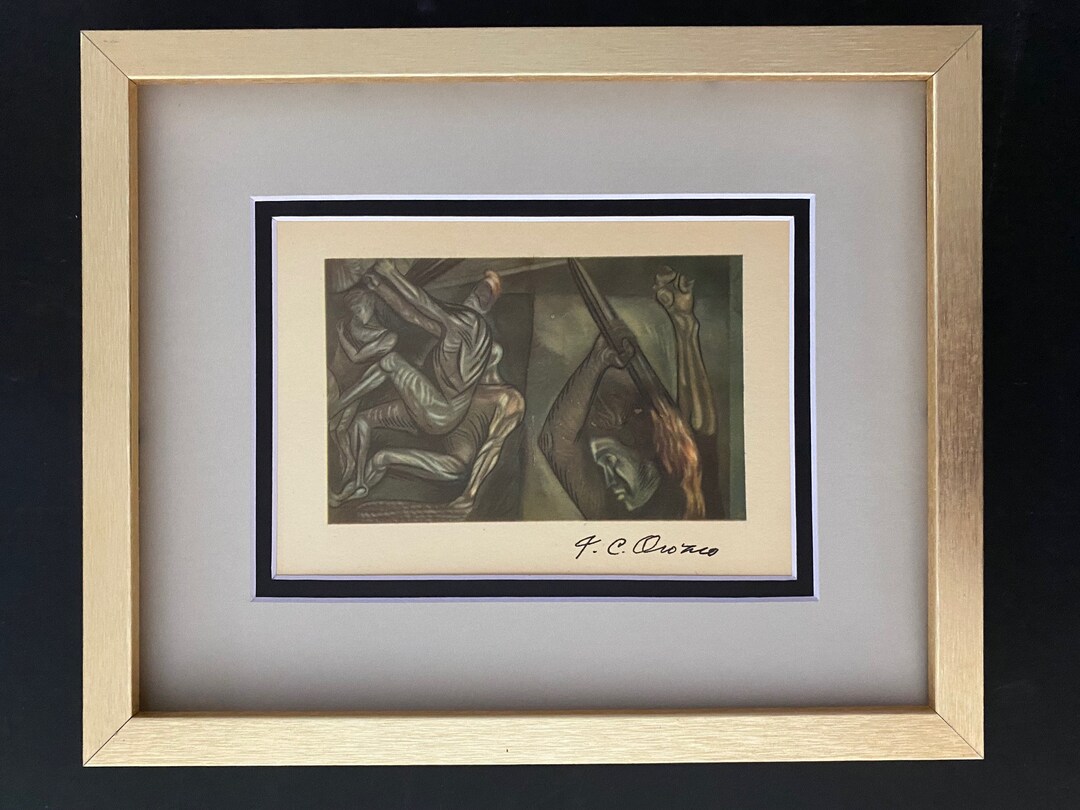 JOSE CLEMENTE OROZCO | Vintage 1946 Signed Print | Framed - Etsy
