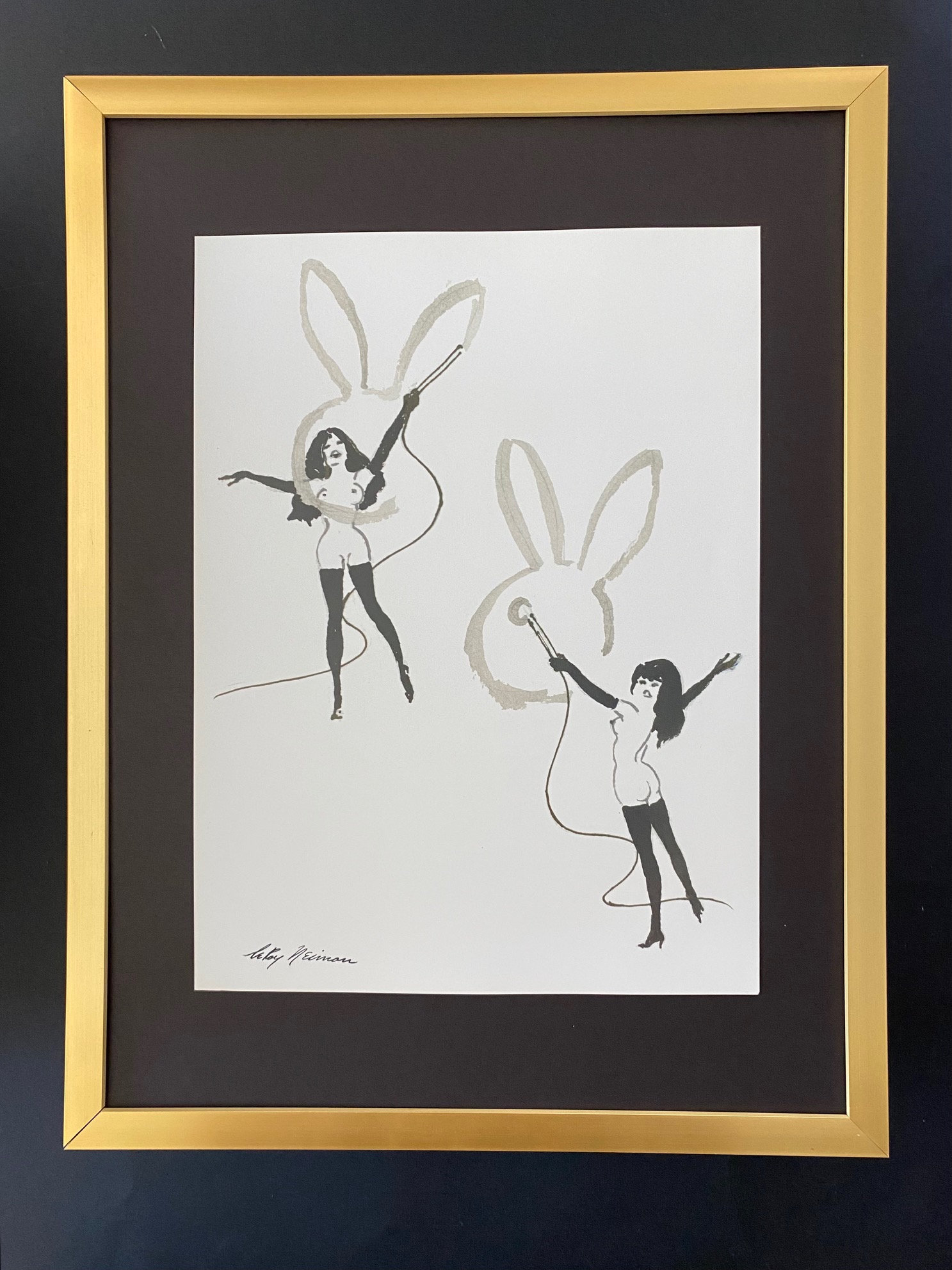 Leroy Neiman FEMLIN PLAYBOY Signed Print Framed in a New 16x12 - Etsy UK