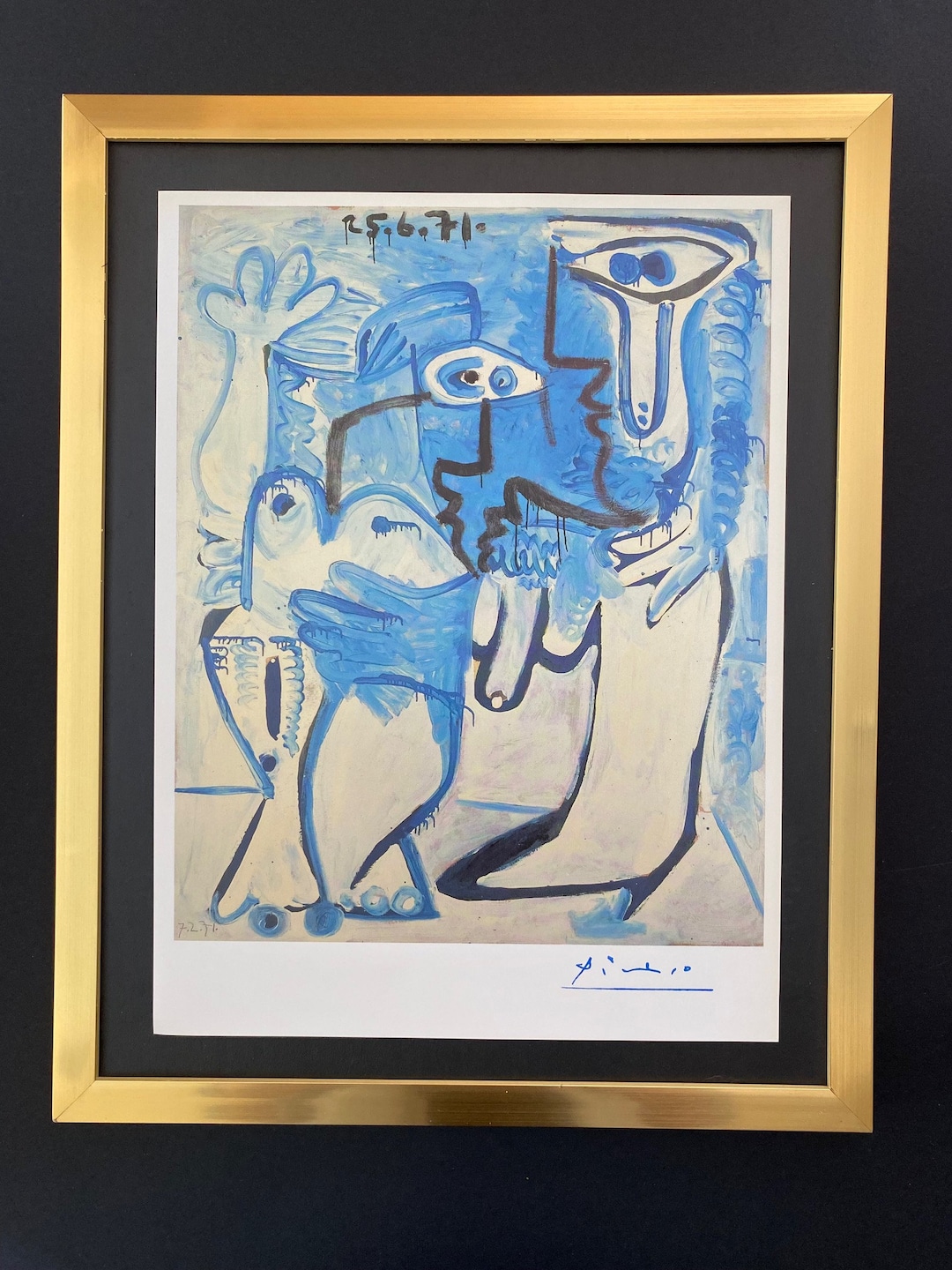PABLO PICASSO + 1972 Signed Print From His Final Paintings Collection ...