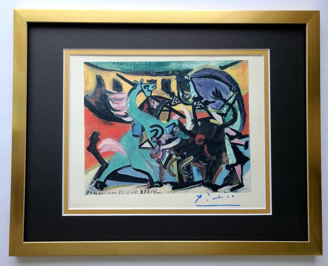 Pablo Picasso 1948 Signed Print Matted to Be Framed at Home 11x14 - Etsy