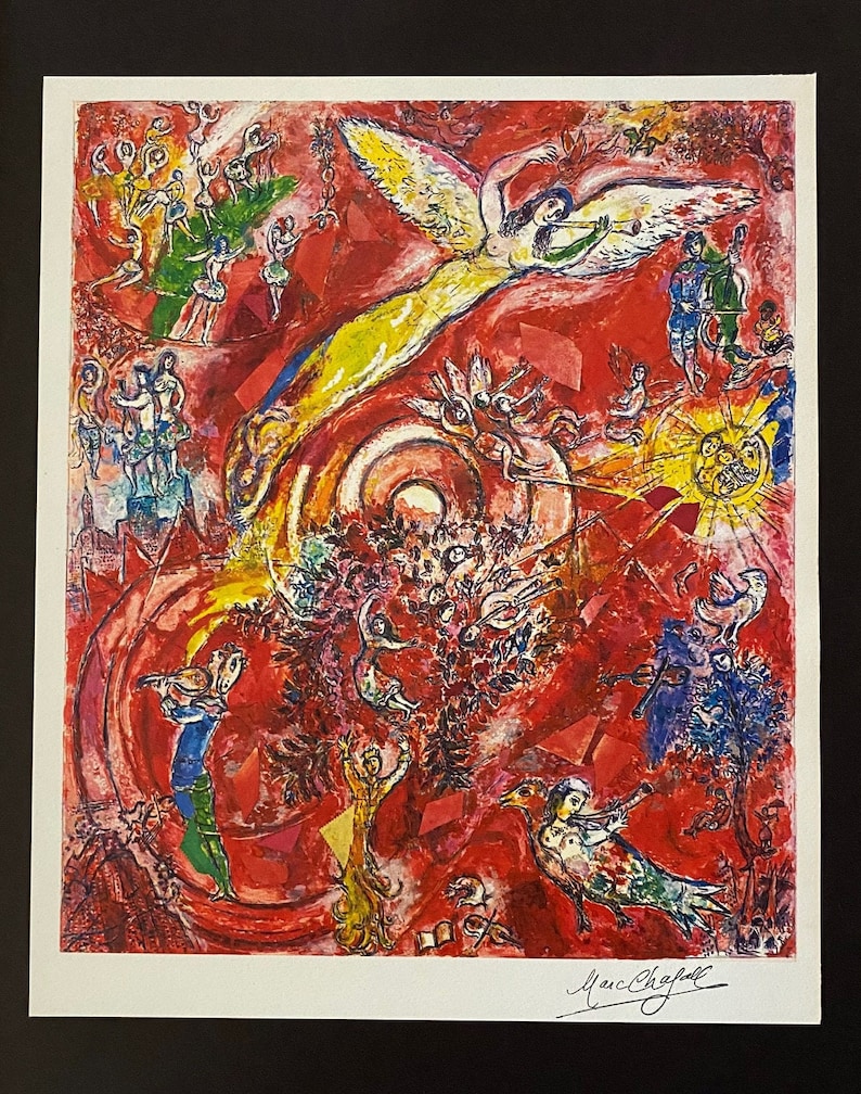 MARC CHAGALL Original 1971 Print From Chagall at the Met + Ballet ...