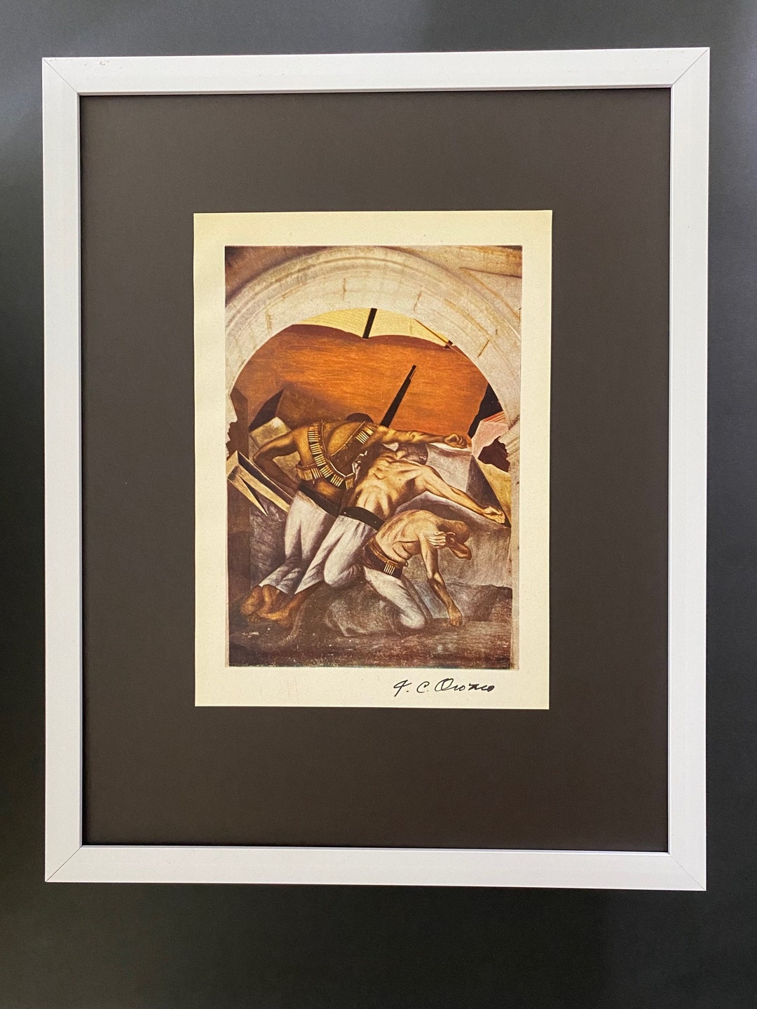 JOSE CLEMENTE OROZCO + Vintage 1942 Signed Print + Brand New Frame ...