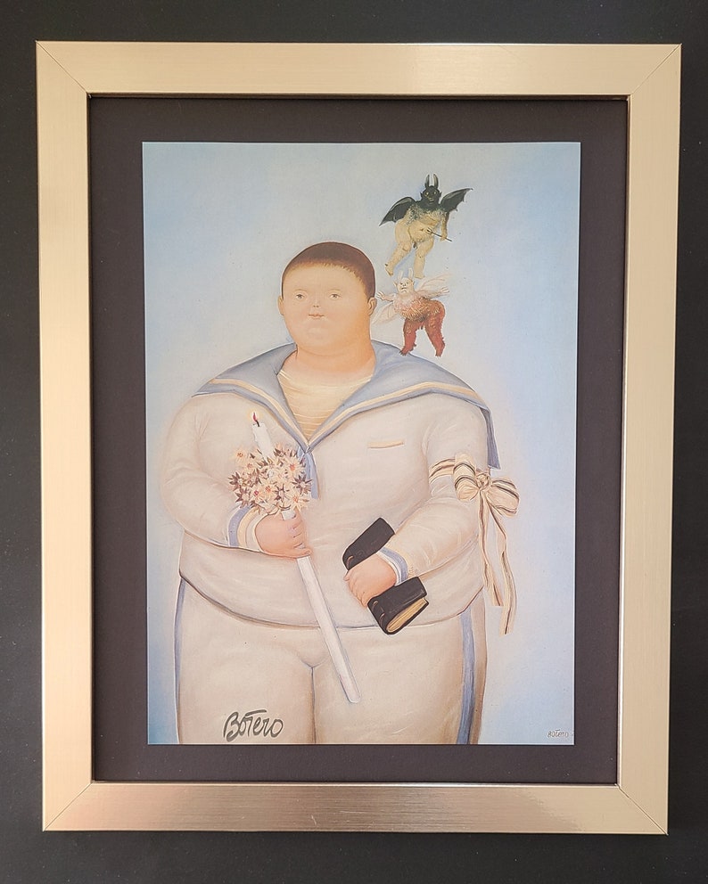 Fernando Botero Awesome Signed Vintage Print From Colombia New Golden ...