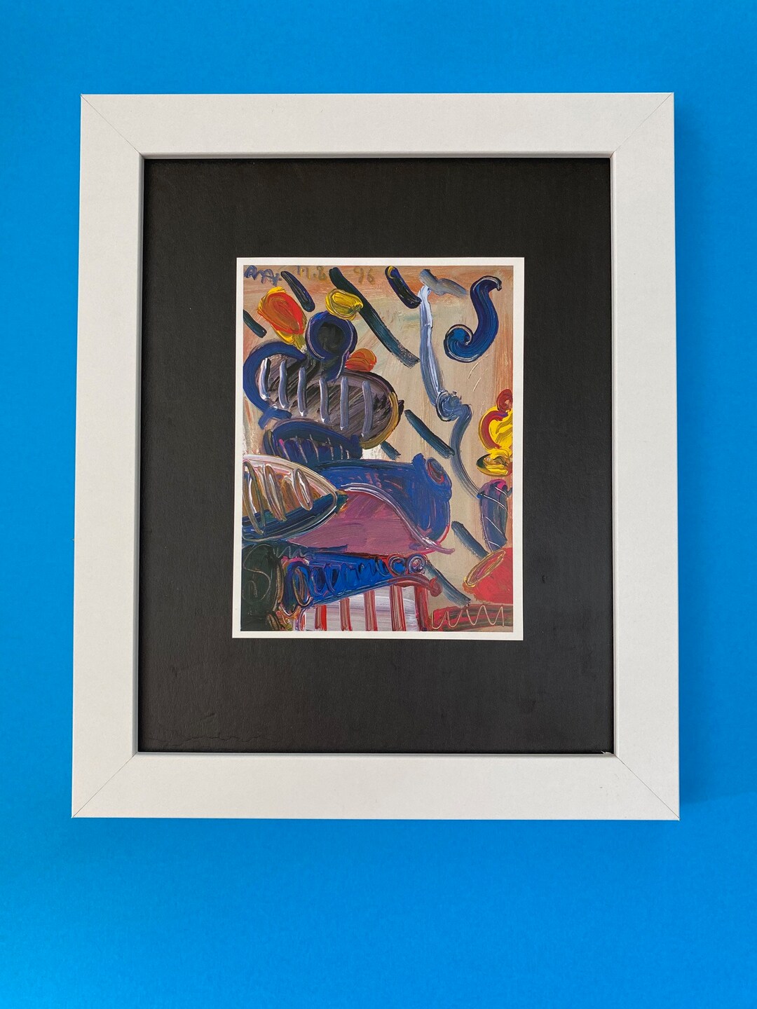 Peter Max + Beautiful Signed Print + Brand New 10x8 In. Frame + Buy It ...