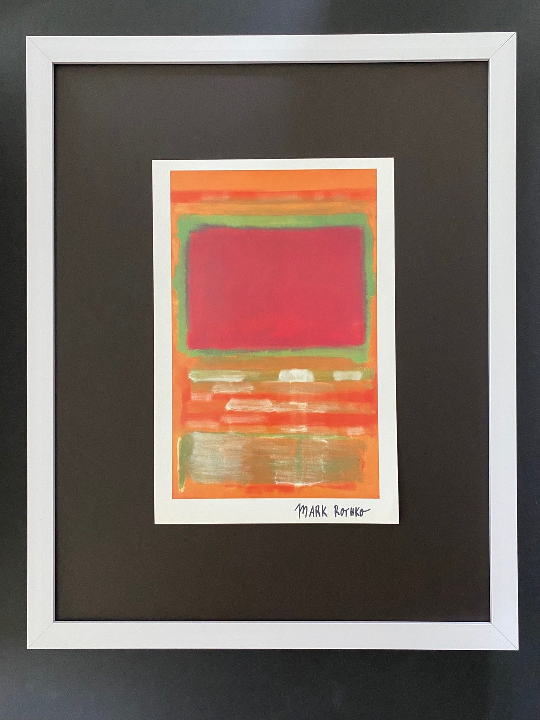 Mark ROTHKO 1970 Signed Print ABSTRACT Framed - Etsy