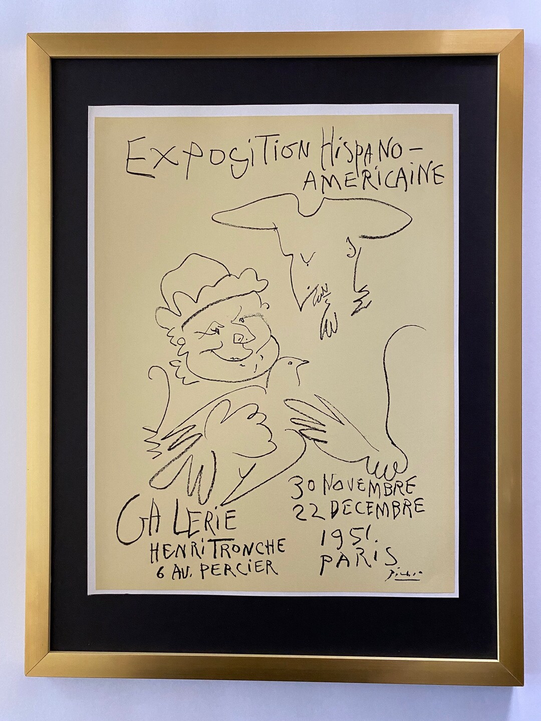 PABLO PICASSO Original 1971 Signed High Quality Print + Printed in ...