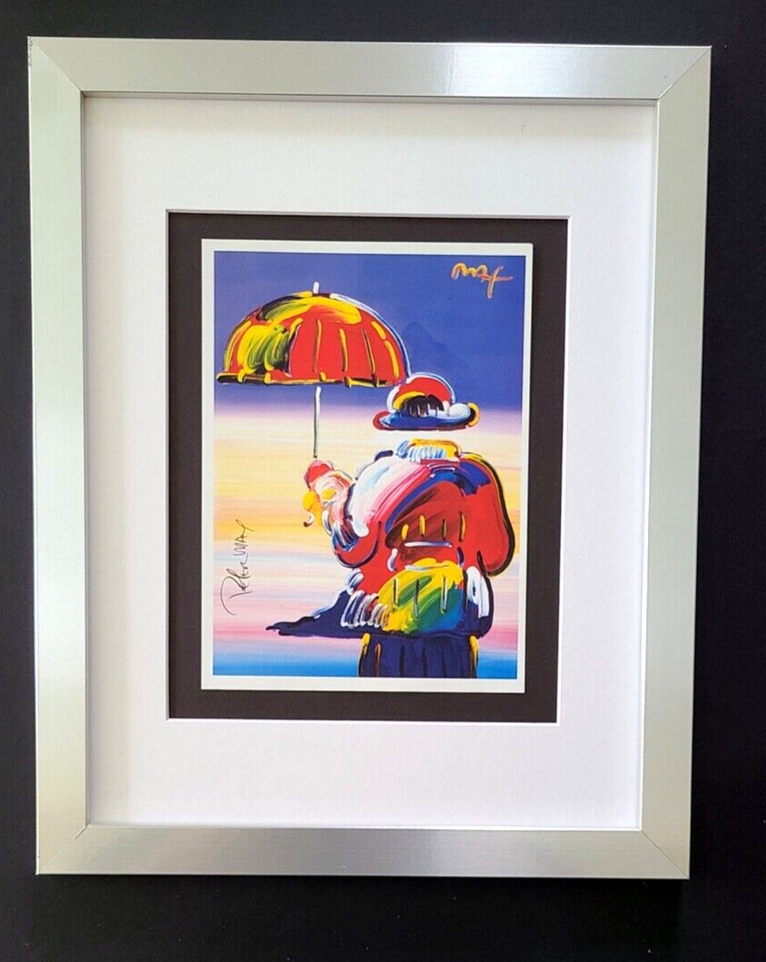 Peter Max + Beautiful Signed Print + Brand New Silver Frame + Buy It ...