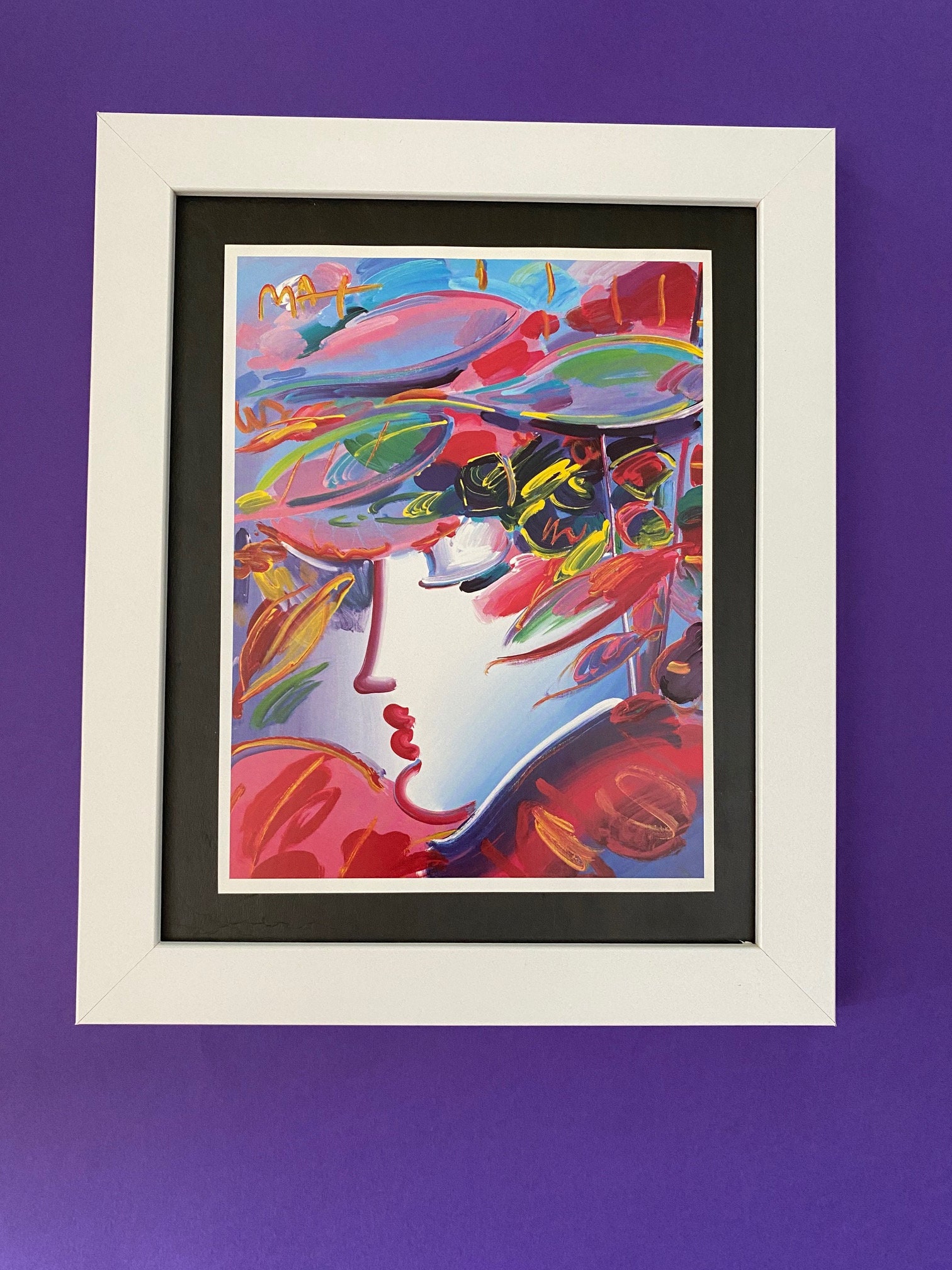 Peter Max + Beautiful Signed Print + Brand New 10x8 In. Frame + Buy It ...