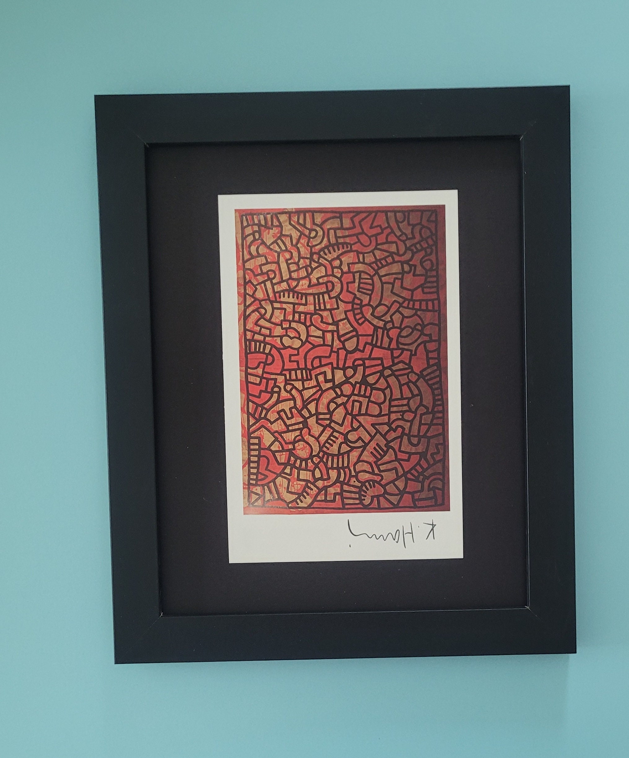 Keith Haring + 1989 Signed Mounted and Framed Print + Buy It Now ! - Etsy