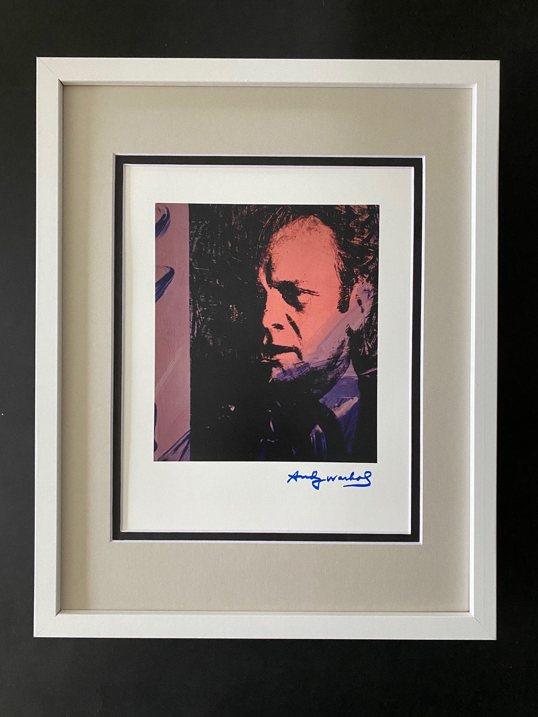 Andy Warhol + 1984 Signed Gerald Ford Matted and Framed + Buy It Now ...