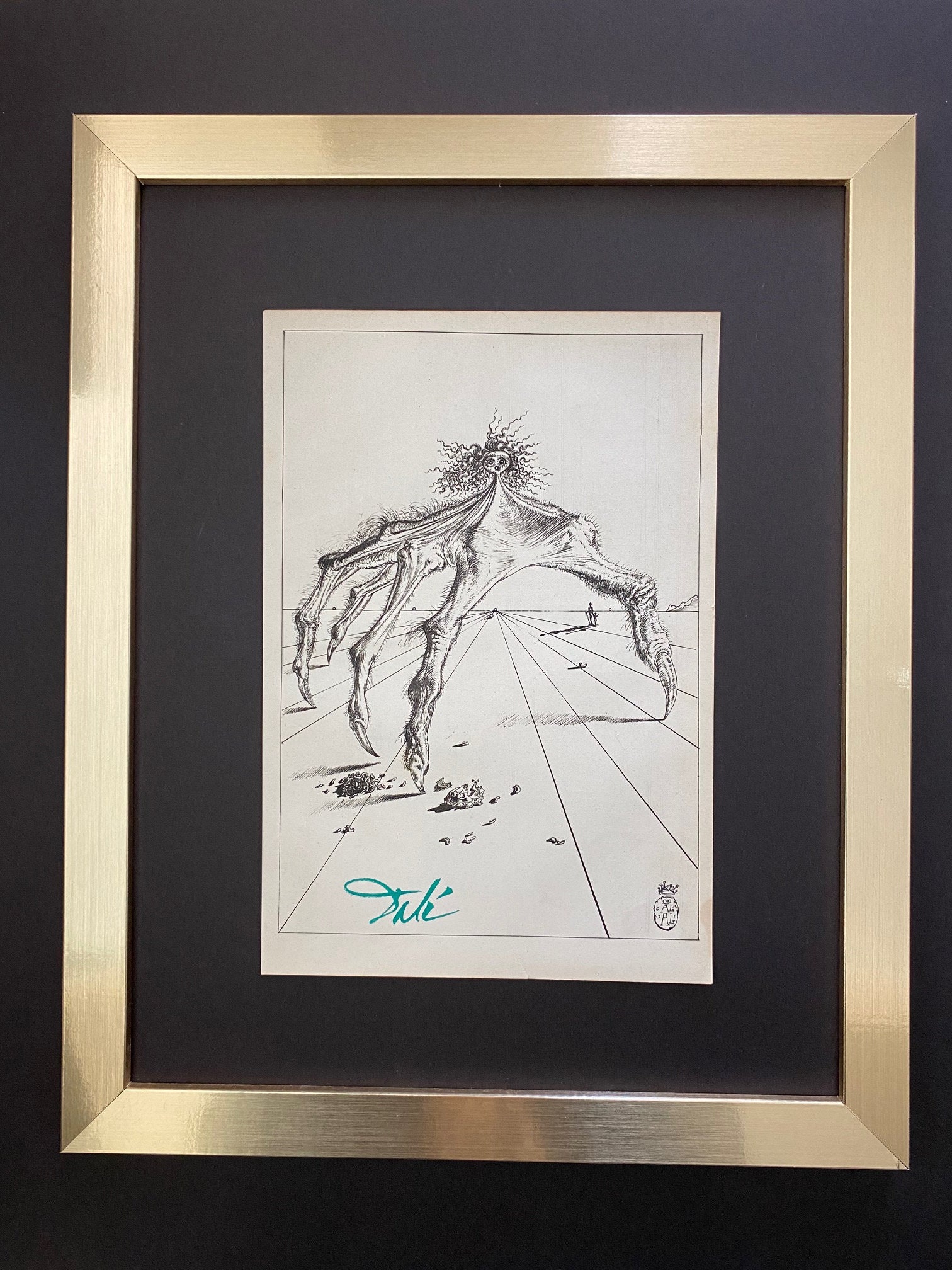 SALVADOR DALI | Vintage 1946 Signed | Framed Gravure | New Frame - Etsy