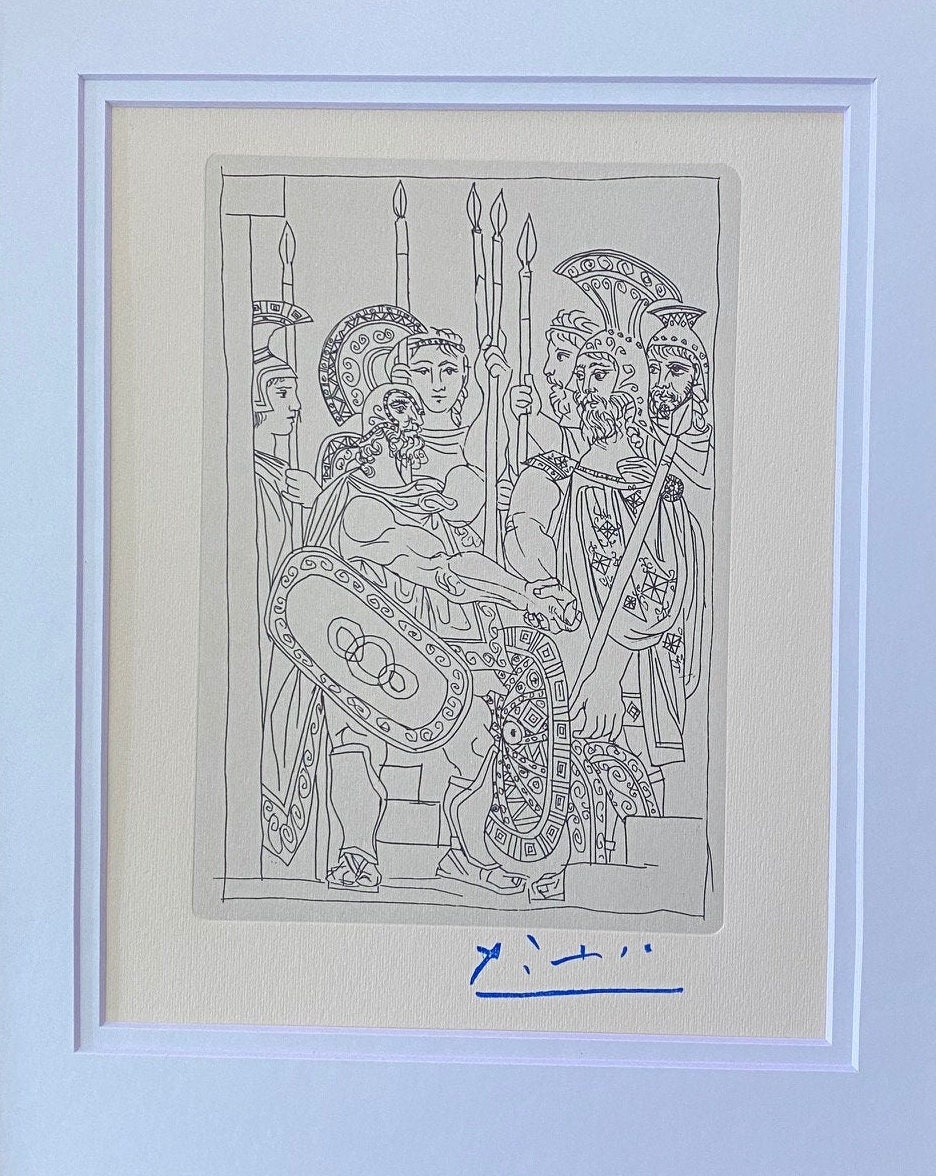 Pablo Picasso + 1962 Signed Engraving Matted to Be Framed at 11x14 - Etsy