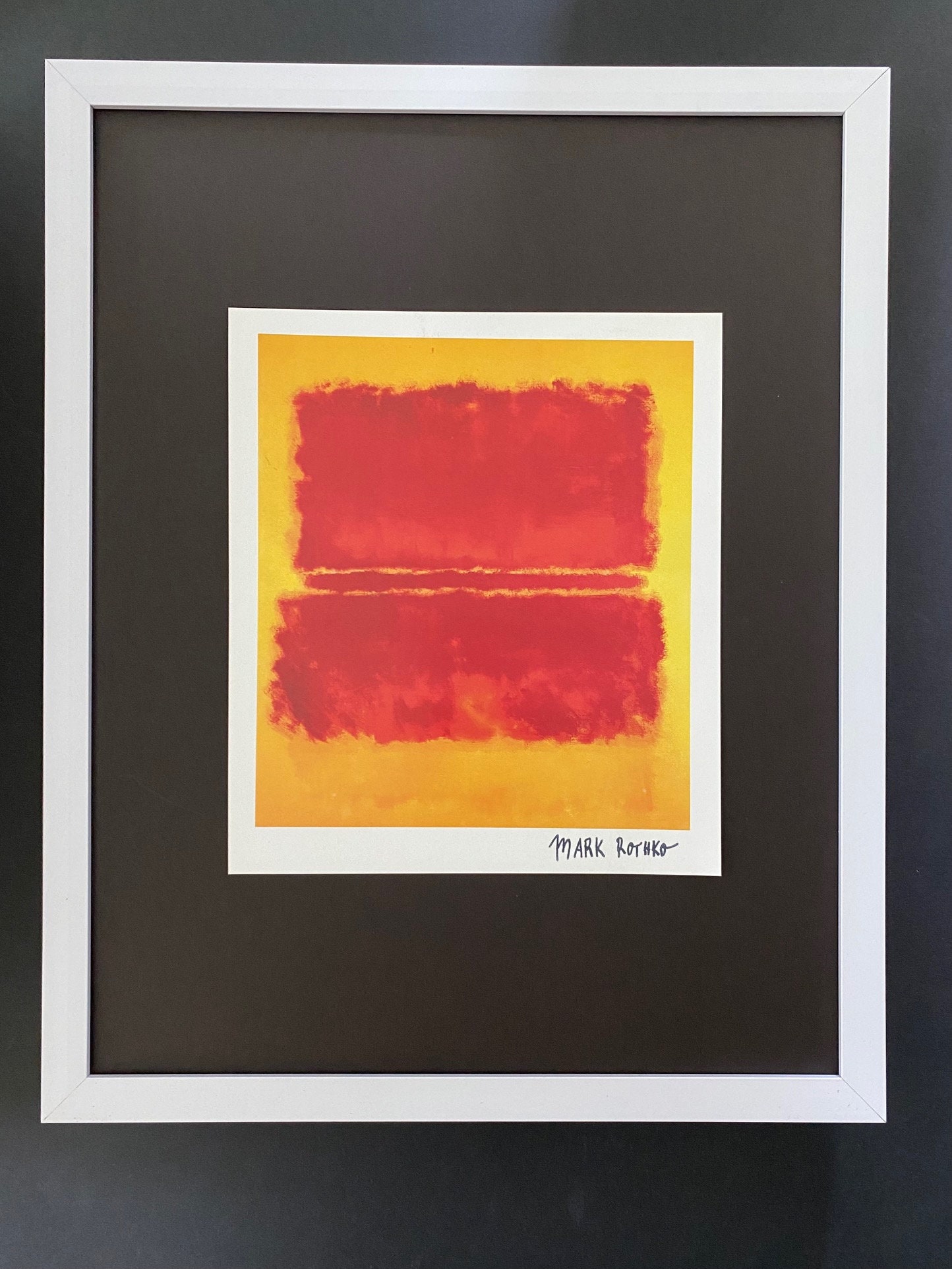 Mark ROTHKO 1970 Signed Print ABSTRACT Framed - Etsy