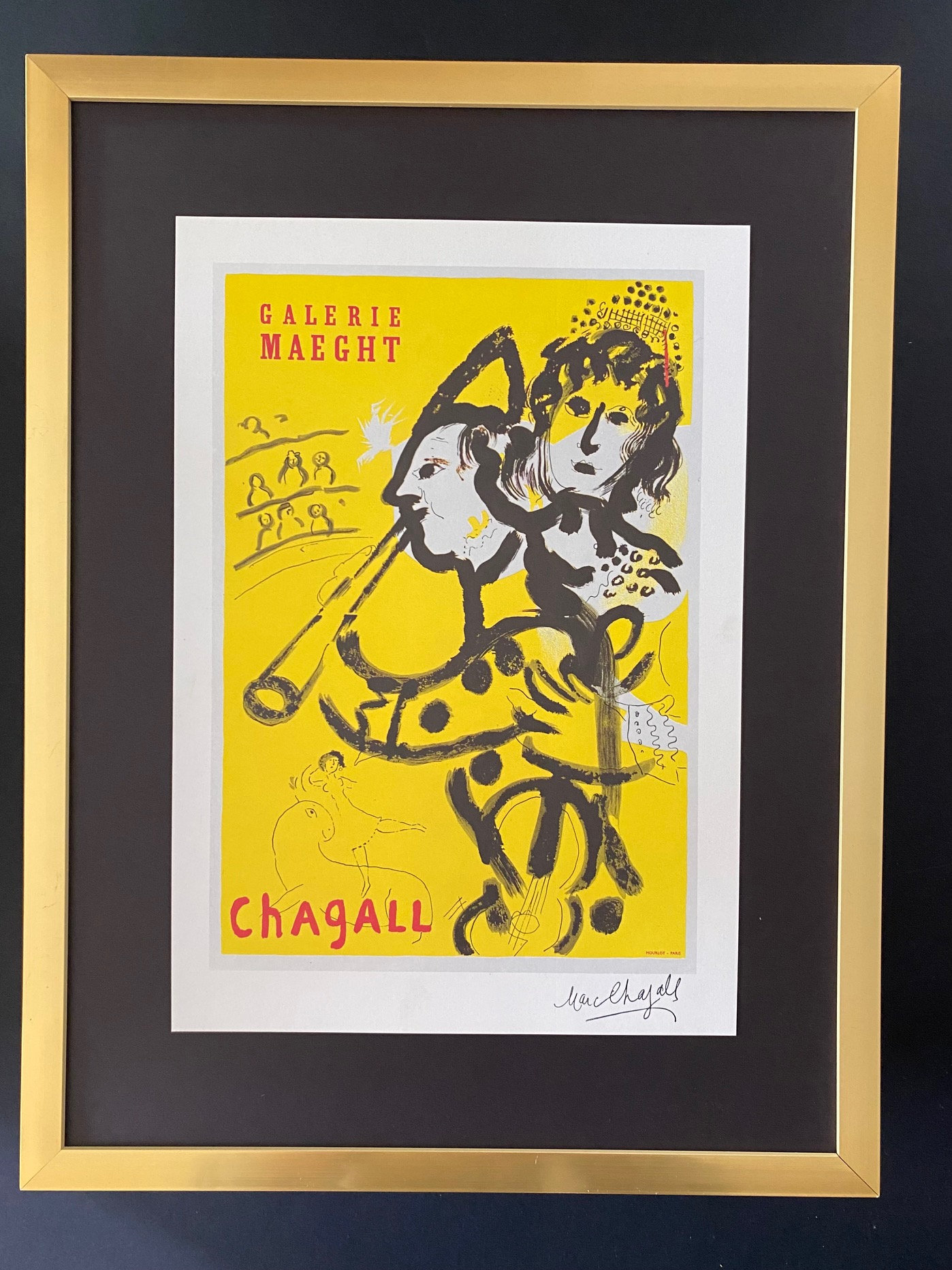 MARC CHAGALL | Vintage 1975 Print Signed | Mounted and Framed | Buy It ...