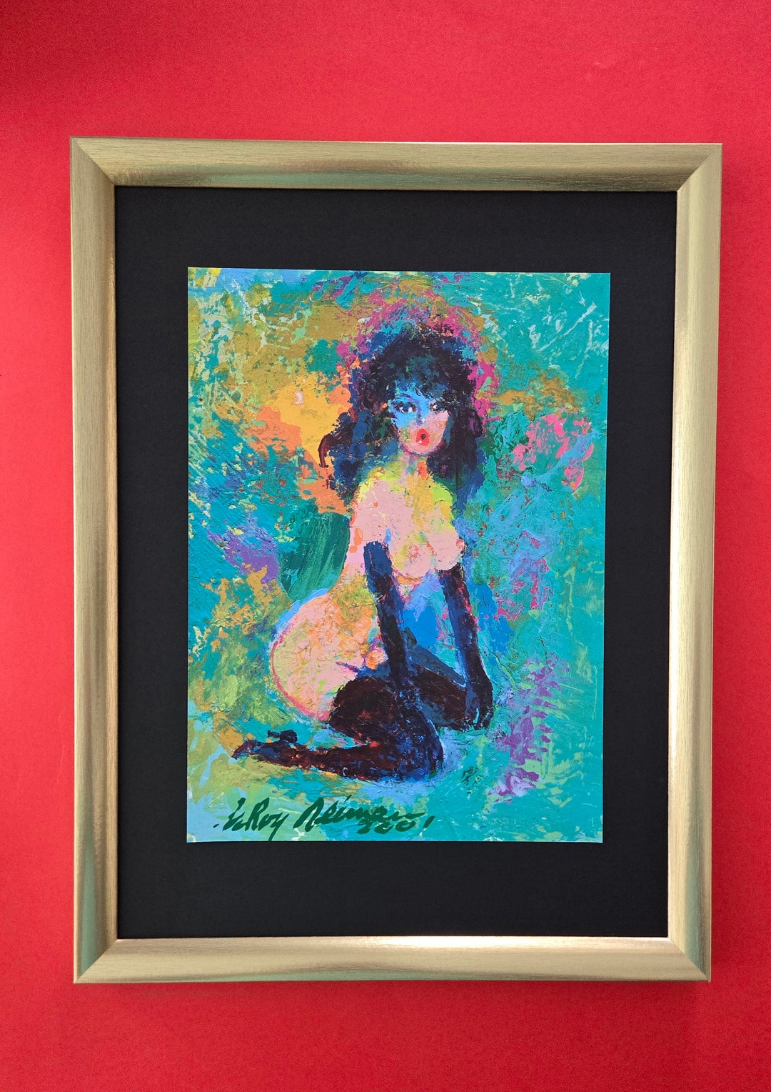 Leroy Neiman " FEMLIN PLAYBOY " Signed Print Framed in a New 16x12 - Etsy