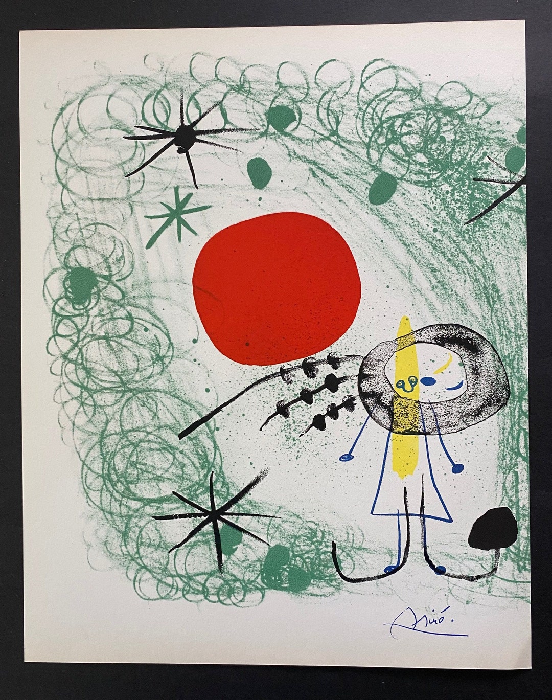 Joan Miro + 1958 Beautiful Signed Print + Buy Now!! - Etsy