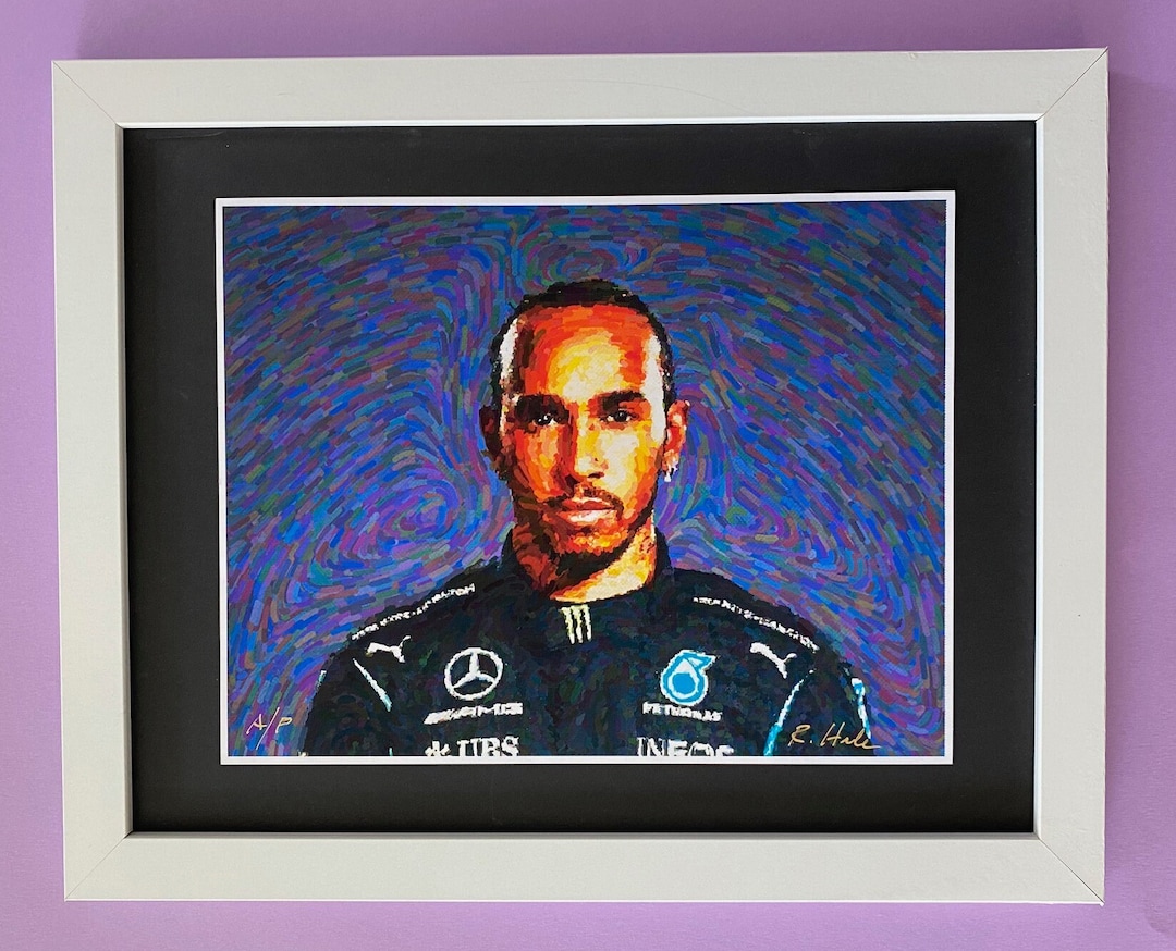 A/P Original " Lewis Hamilton " Hand Signed Ltded Print Pop Art by ...