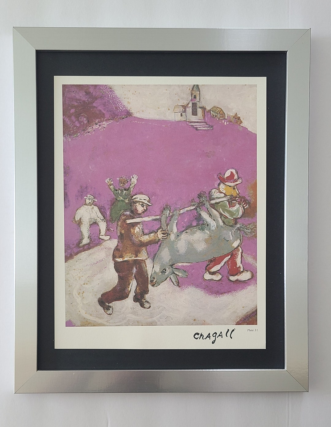 MARC CHAGALL Original 1975 Signed Print + Framed + Beautiful + Buy It ...