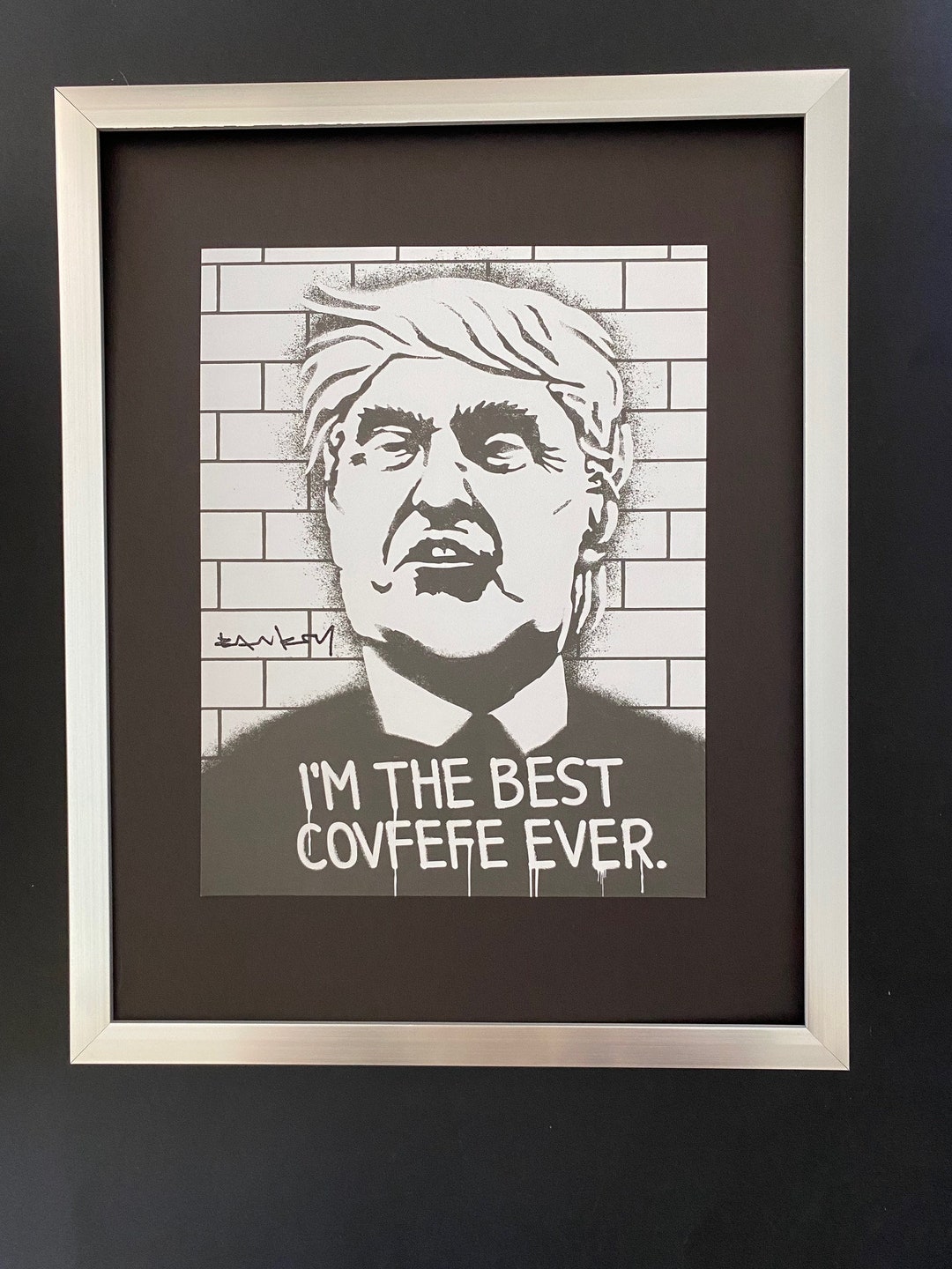 BANKSY Awesome Donald Trump Signed Print Mounted With New Frame Buy It ...