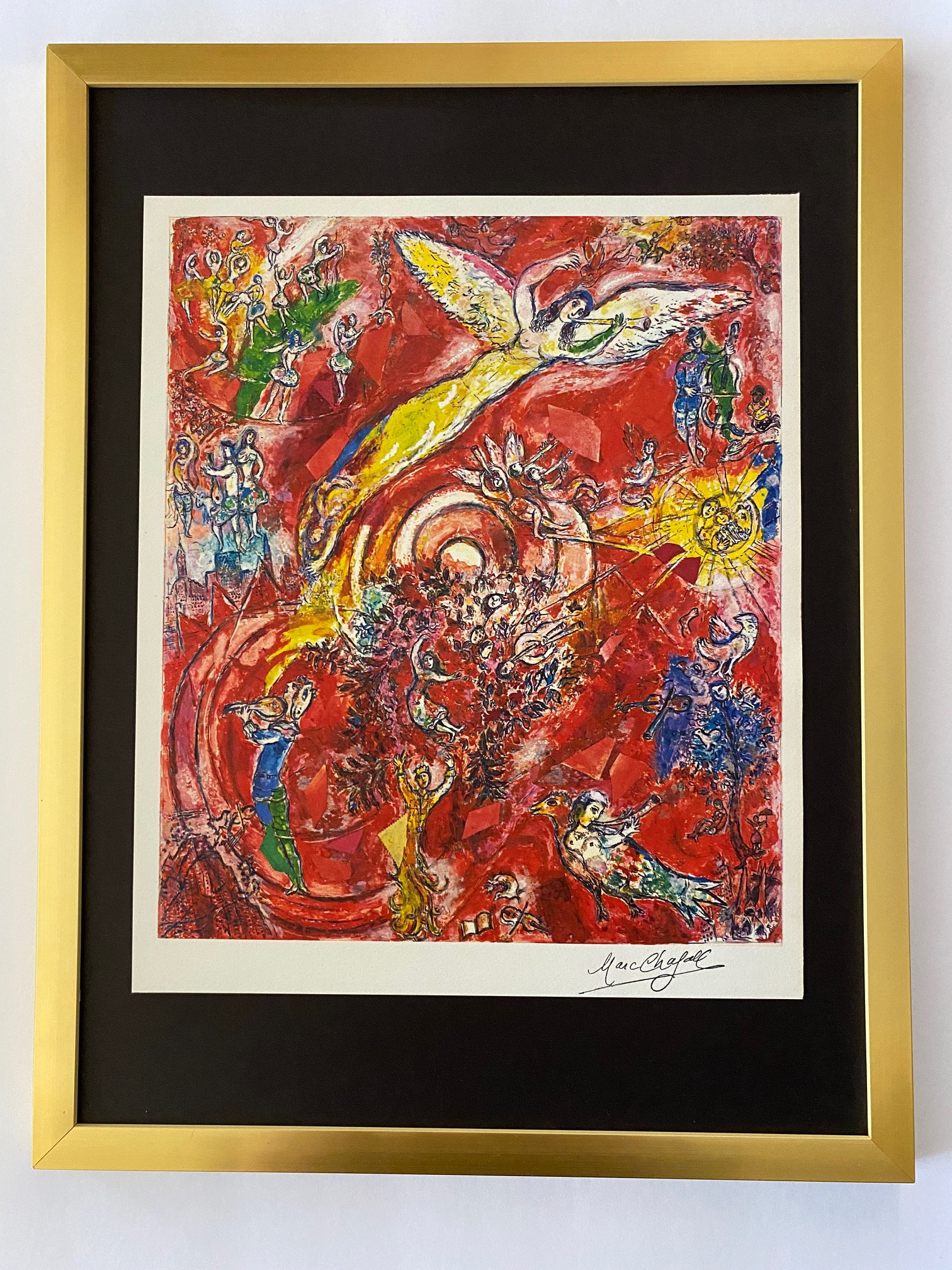 MARC CHAGALL Original 1971 Print From Chagall at the Met Ballet Printed ...