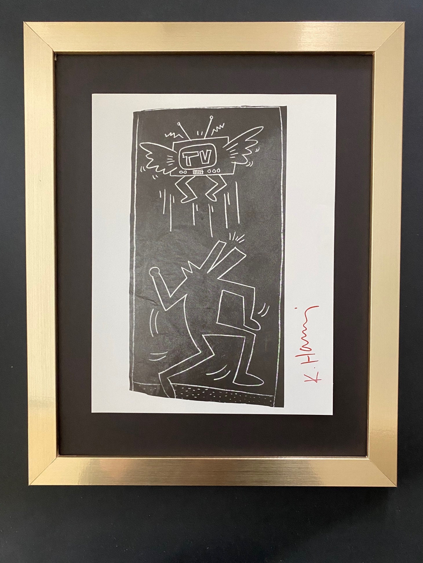 Keith Haring + Beautiful Signed Print + Brand New Frame + Buy It Now ...