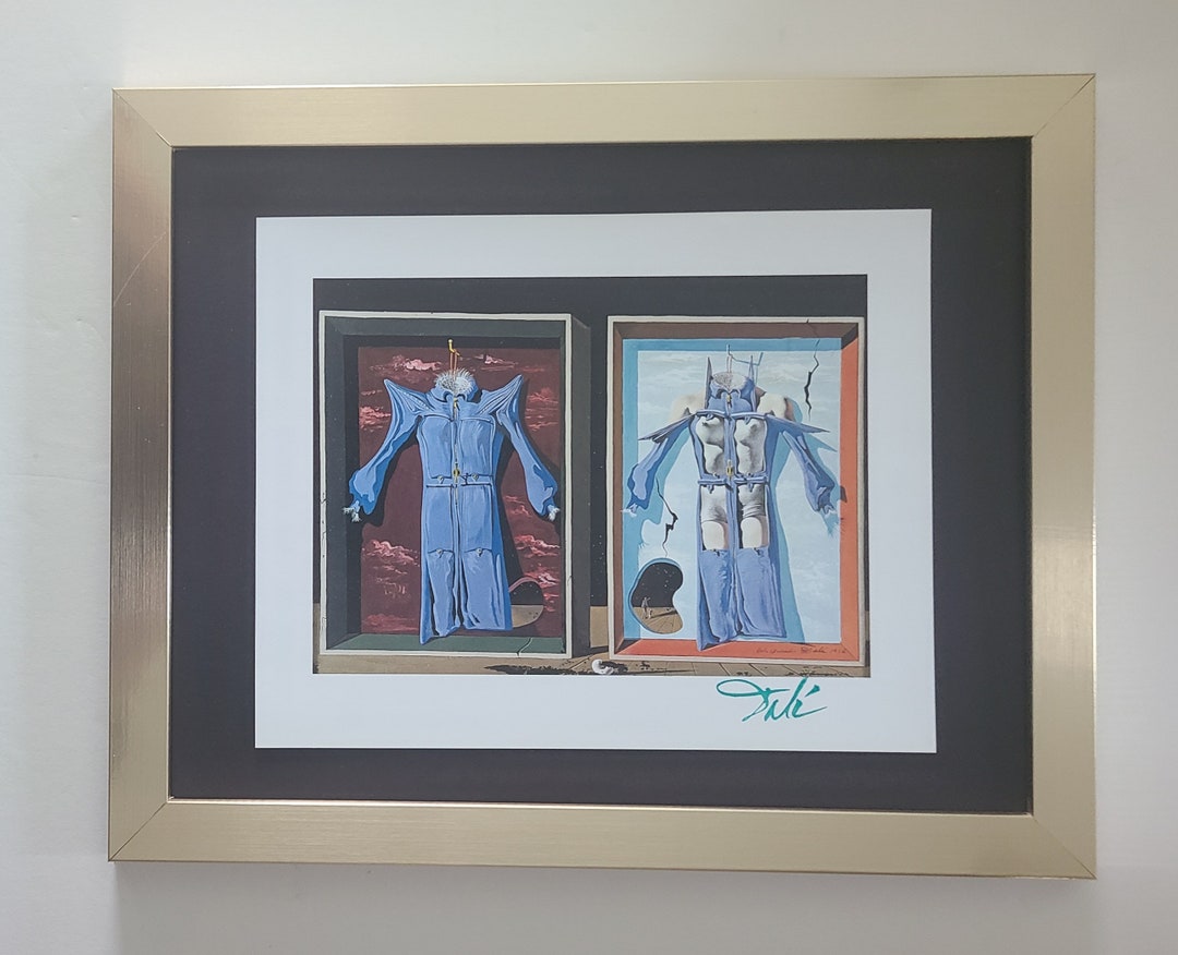 SALVADOR DALI | Vintage 1970's Signed | Framed Offset Lithograph | New ...