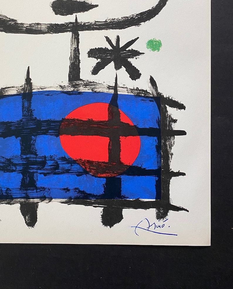 Joan Miro + 1958 Beautiful Signed Print + Buy Now!! - Etsy
