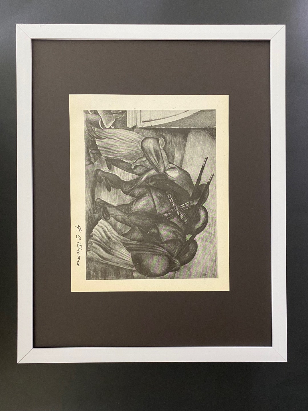 JOSE CLEMENTE OROZCO + Vintage 1942 Signed Print + Brand New Frame ...