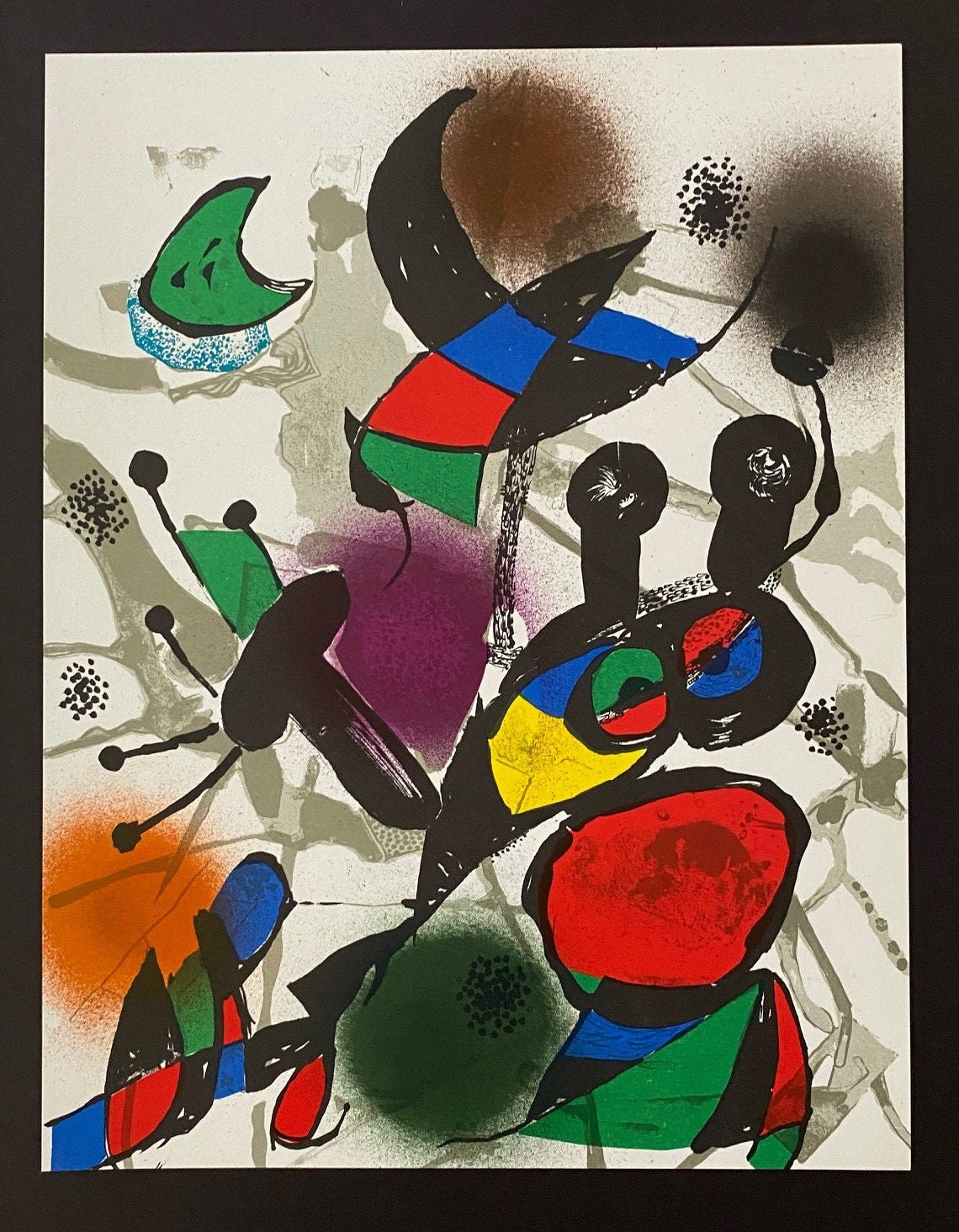 Joan Miró Original Lithography II From Maeght 1981 List - Etsy