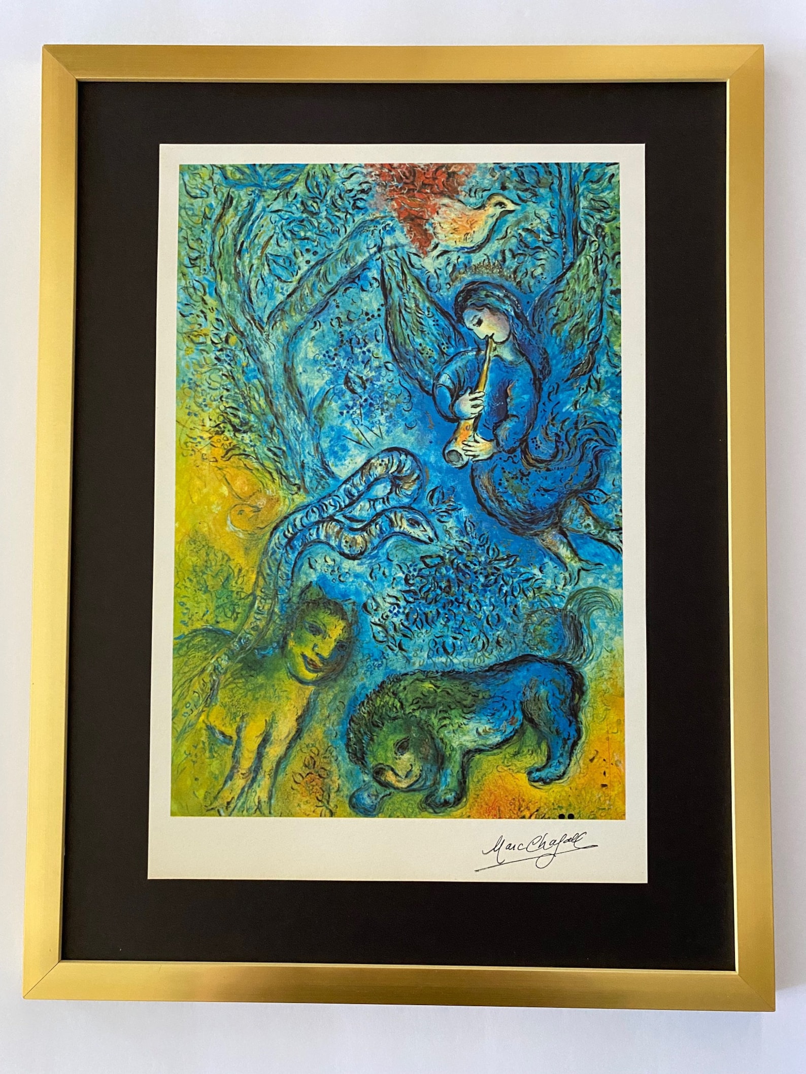 MARC CHAGALL Original 1971 Print From Chagall at the Met + Printed by ...