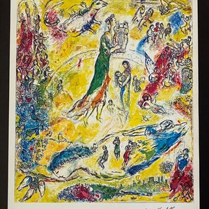 MARC CHAGALL Original 1971 Print From Chagall at the Met + Ballet ...
