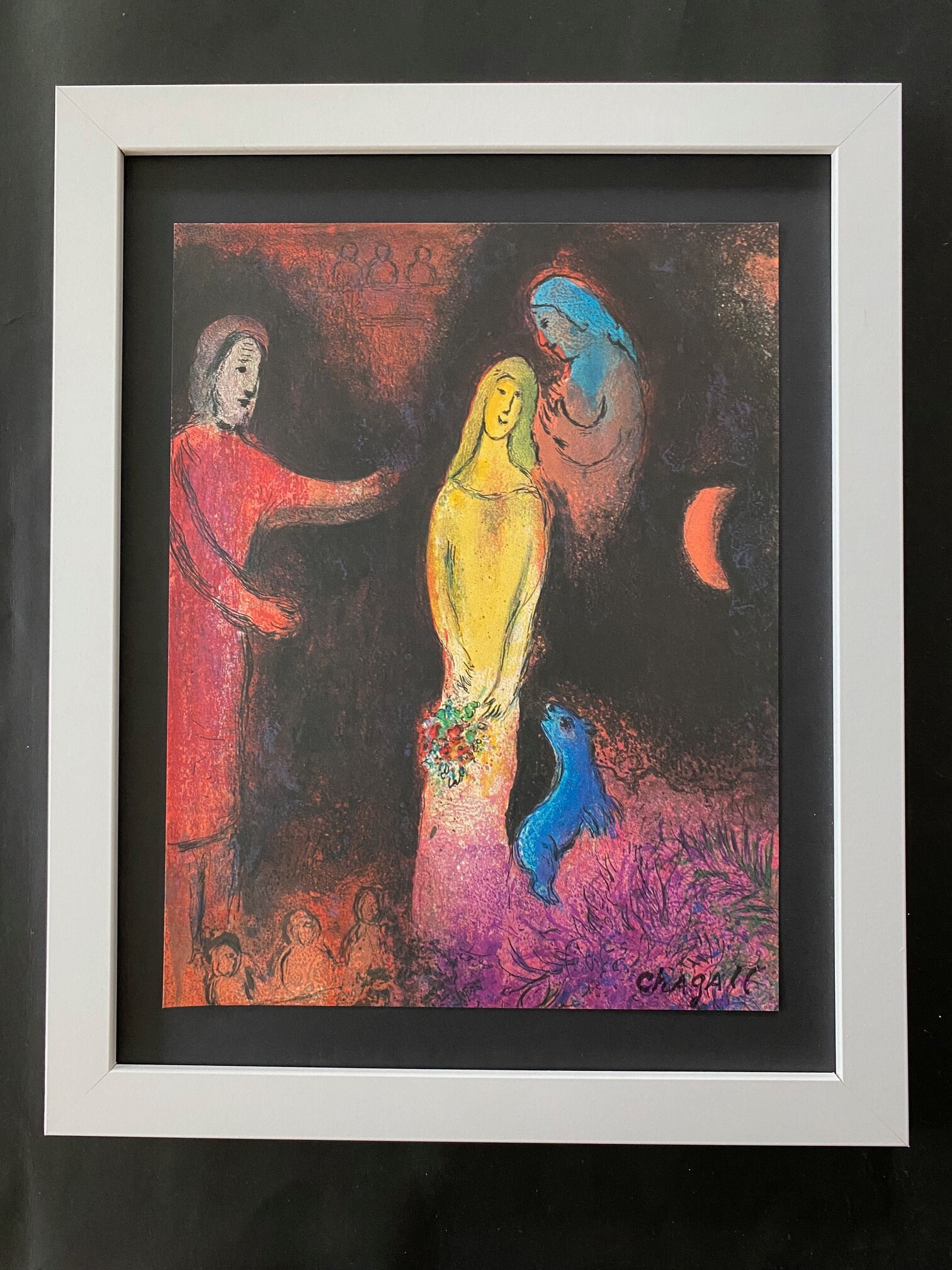 MARC CHAGALL | Vintage 1977 Print Signed | Mounted in New Frame | Buy ...