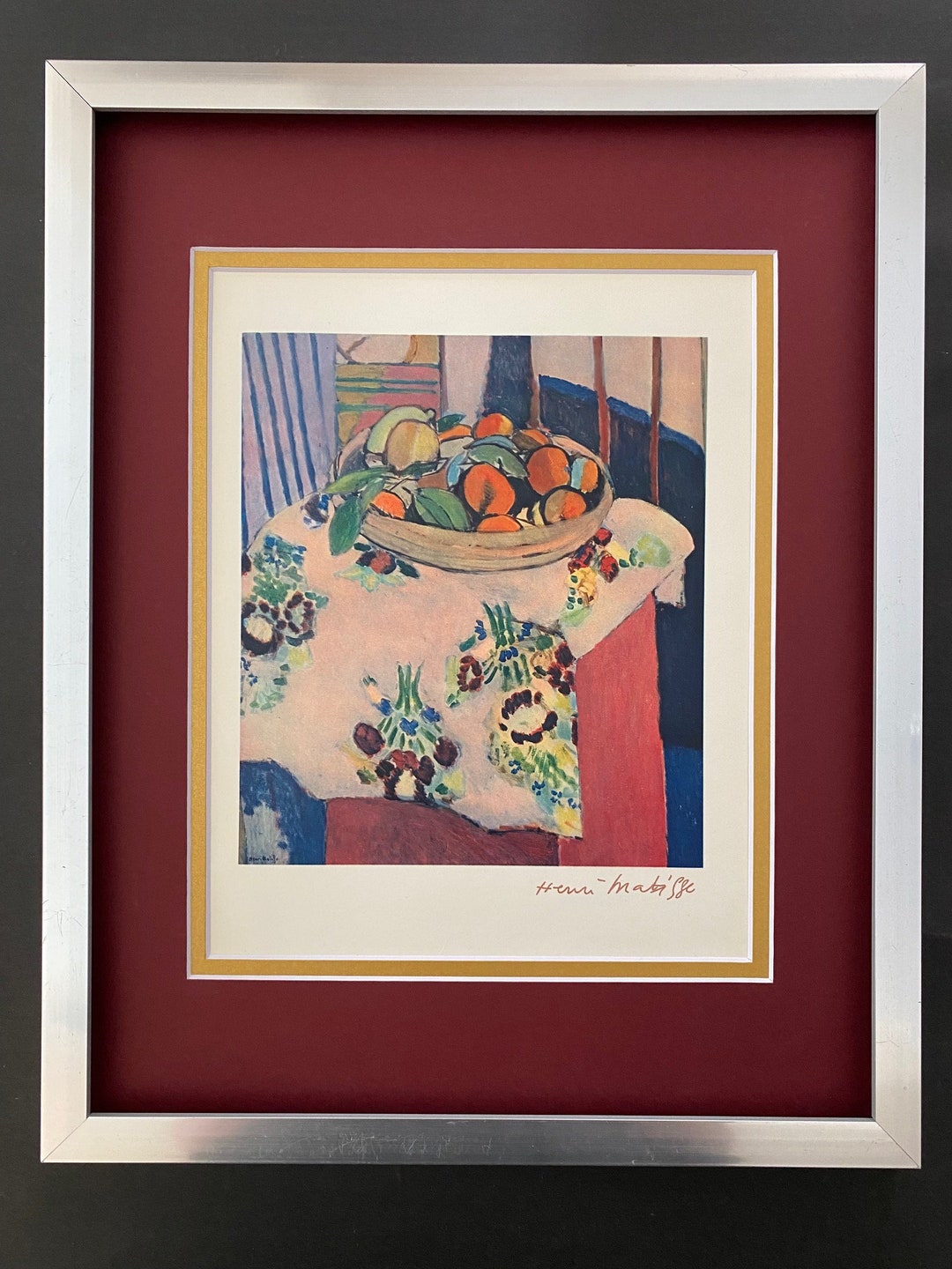 Henri Matisse 1948 Awesome Signed Vintage Print Framed - Etsy