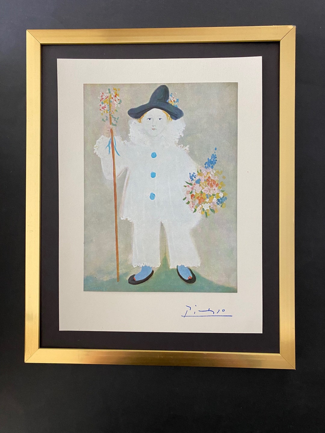 PABLO PICASSO 1953 Beautiful Signed Print Brand New Golden Frame Buy It ...
