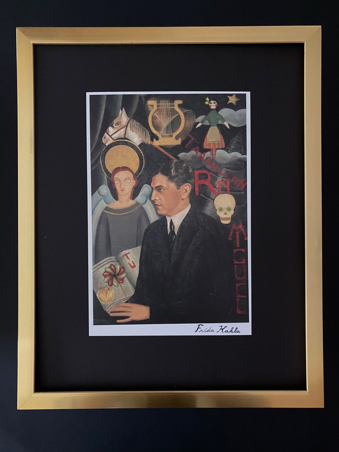 FRIDA KAHLO | Signed Print From Mexico + Framed | Buy It Now! - Etsy