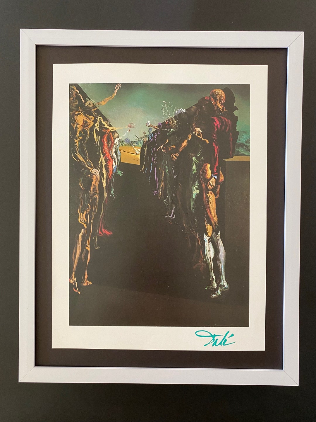 SALVADOR DALI | Vintage 1970 Signed | Framed Offset Lithograph | New ...